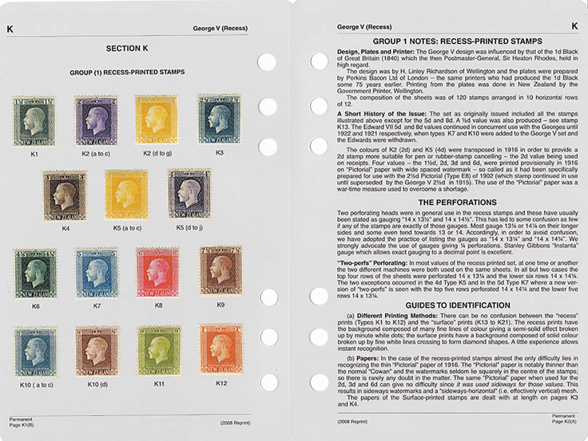 New Zealand KGV definitive postage stamps- how different stamp catalogs ...